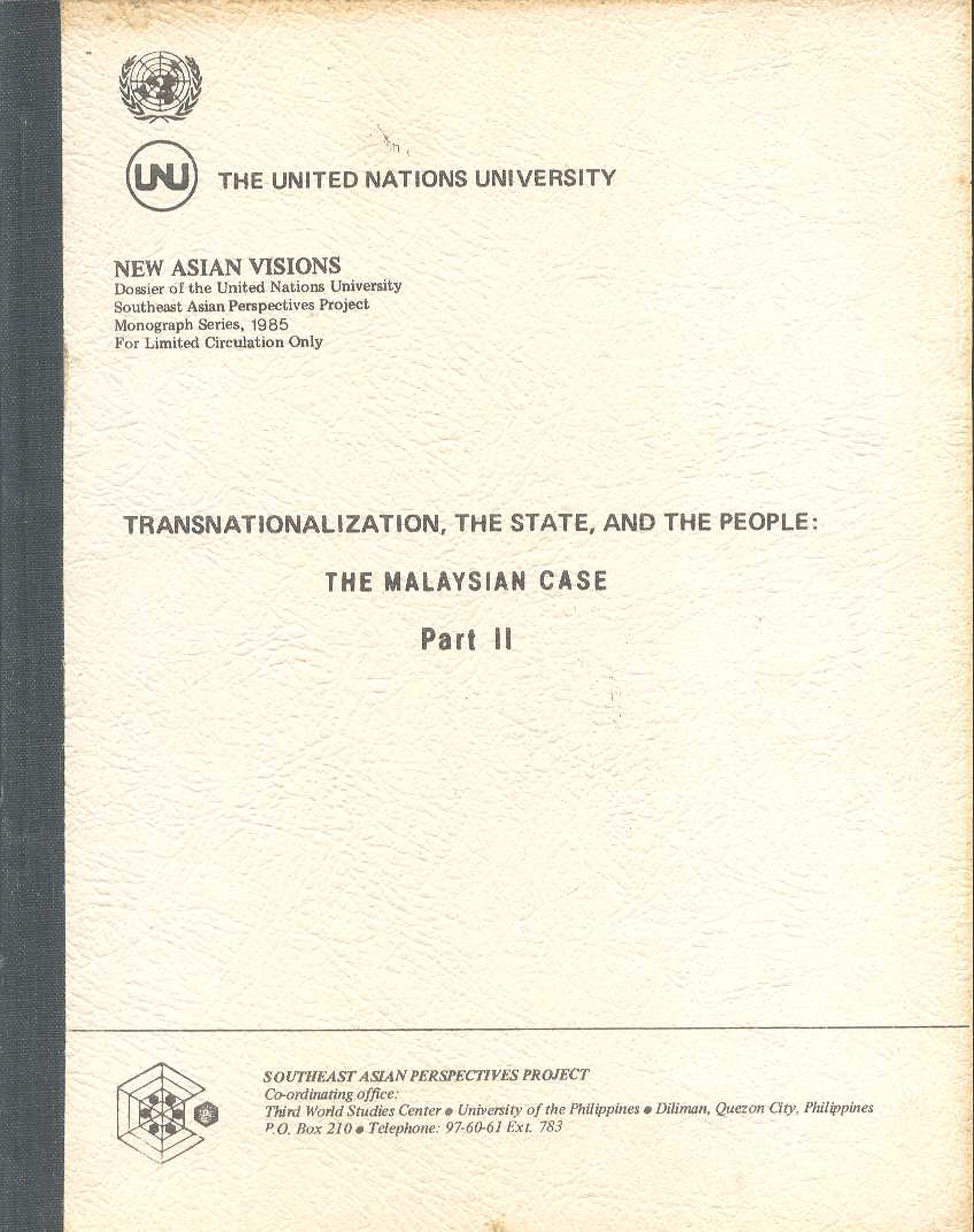 Home #2 | Third World Studies Center