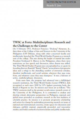 About | Third World Studies Center